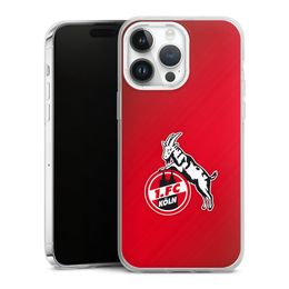 DeinDesign iPhone 14 Pro Max Handy Silikon H&uuml;lle Case transparent Handyh&uuml;lle 1. Fc K&ouml;ln Effzeh Official Licensed Product Silikon Case
