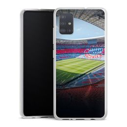 DeinDesign Galaxy A51 Handy Silikon H&uuml;lle Case transparent Handyh&uuml;lle Fcb Fc Bayern M&uuml;nchen Stadium Silikon Case