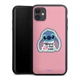 DeinDesign iPhone 11 Handy Premium Silikon H&uuml;lle Handyh&uuml;lle schwarz Case Lilo & Stitch Sayings Disney Silikon Premium Case