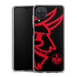 DeinDesign Galaxy A12 Handy Silikon H&uuml;lle Case transparent Handyh&uuml;lle 1. Fc Kaiserslautern Logo Official Licensed Product Silikon Case