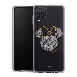 DeinDesign Galaxy A12 Handy Silikon H&uuml;lle Case transparent Handyh&uuml;lle Minnie Mouse Muster Disney Silikon Case