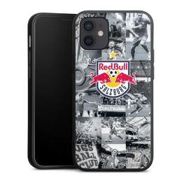 DeinDesign iPhone 12 mini Handy Premium Silikon H&uuml;lle Handyh&uuml;lle schwarz Case Salzburg Red Bull Fc Red Bull Salzburg Silikon Premium Case