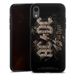 DeinDesign iPhone Xr Handy Silikon H&uuml;lle Case schwarz Handyh&uuml;lle Official Licensed Product Rock Or Bust Acdc