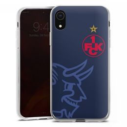 DeinDesign iPhone Xr Handy Silikon H&uuml;lle Case transparent Handyh&uuml;lle Logo 1. Fc Kaiserslautern 1. Fck Silikon Case