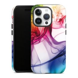DeinDesign iPhone 14 Pro Handy Panzer Handyh&uuml;lle robuste Outdoor H&uuml;lle Schutzh&uuml;lle matt Rainbow Colour Water Tough Case
