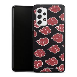 DeinDesign Galaxy A53 5G Handy Silikon H&uuml;lle Case schwarz Handyh&uuml;lle Akatsuki Pattern Naruto Shippuden