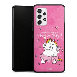 DeinDesign Galaxy A53 5G Handy Silikon H&uuml;lle Case schwarz Handyh&uuml;lle Pummeleinhorn Pummel & Friends Official Licensed Product