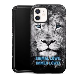 DeinDesign iPhone 12 mini Handy Panzer Handyh&uuml;lle robuste Outdoor H&uuml;lle Schutzh&uuml;lle gl&auml;nzend Tsv 1860 M&uuml;nchen Lion Official Licensed Product Tough Case