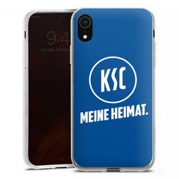 DeinDesign iPhone Xr Handy Silikon H&uuml;lle Case transparent Handyh&uuml;lle Karlsruher Sc Statement Ksc Silikon Case