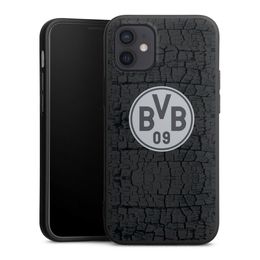 DeinDesign iPhone 12 mini Handy Premium Silikon H&uuml;lle Handyh&uuml;lle schwarz Case Jersey Borussia Dortmund Bvb Silikon Premium Case