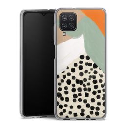 DeinDesign Galaxy A12 Handy Silikon H&uuml;lle Case transparent Handyh&uuml;lle Abstract Kunst Boho Silikon Case