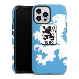 DeinDesign iPhone 13 Pro Max Handy Panzer Handyh&uuml;lle robuste Outdoor H&uuml;lle Schutzh&uuml;lle gl&auml;nzend Coat Of Arms Tsv 1860 M&uuml;nchen Official Licensed Product Tough 