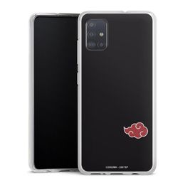 DeinDesign Galaxy A51 Handy Silikon H&uuml;lle Case transparent Handyh&uuml;lle Naruto Shippuden Akatsuki Official Licensed Product Silikon Case
