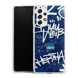DeinDesign Galaxy A33 5G Handy Silikon H&uuml;lle Case transparent Handyh&uuml;lle Hertha Bsc Official Licensed Product Graffiti Silikon Case