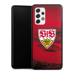 DeinDesign Galaxy A53 5G Handy Silikon H&uuml;lle Case schwarz Handyh&uuml;lle Vfb Stuttgart Official Licensed Product Stadium