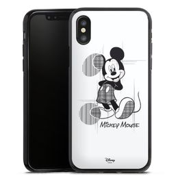DeinDesign iPhone X Handy Silikon H&uuml;lle Case schwarz Handyh&uuml;lle Mickey Mouse Disney Official Licensed Product
