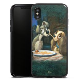 DeinDesign iPhone X Handy Silikon H&uuml;lle Case schwarz Handyh&uuml;lle Lady And The Tramp Disney Official Licensed Product