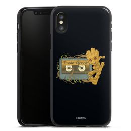DeinDesign iPhone X Handy Silikon H&uuml;lle Case schwarz Handyh&uuml;lle Guardians Of The Galaxy Groot Marvel