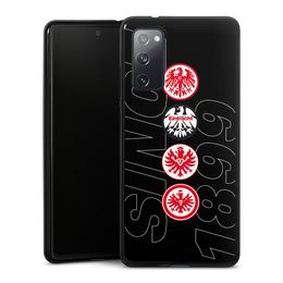 DeinDesign Galaxy S20 FE 5G Handy Silikon H&uuml;lle Case schwarz Handyh&uuml;lle Eagle Eintracht Frankfurt Logo