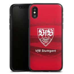 DeinDesign iPhone X Handy Silikon H&uuml;lle Case schwarz Handyh&uuml;lle Stadium Official Licensed Product Vfb Stuttgart
