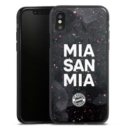 DeinDesign iPhone X Handy Silikon H&uuml;lle Case schwarz Handyh&uuml;lle Mia San Mia Girl Style Fc Bayern M&uuml;nchen