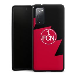 DeinDesign Galaxy S20 FE 5G Handy Silikon H&uuml;lle Case schwarz Handyh&uuml;lle 1. Fc N&uuml;rnberg Merchandise 1. Fcn
