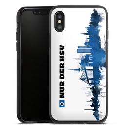 DeinDesign iPhone X Handy Silikon H&uuml;lle Case schwarz Handyh&uuml;lle Hsv Official Licensed Product Bundesliga