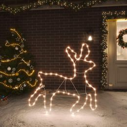Kerstfiguur rendier met 72 LED's warmwit - vidaXL