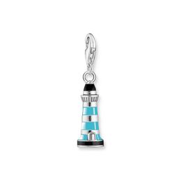 Thomas Sabo Charm-Anhänger türkiser Leuchtturm Silber