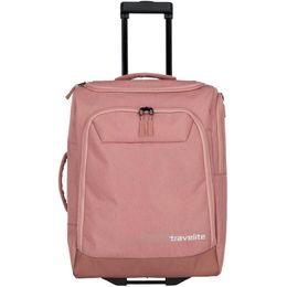 Travelite Weichgepäck-Trolley Kick Off S, 55 cm, 2 Rollen, Handgepäck-Koffer Reisegepäck Reisekoffer Trolley Freizeittasche, rosa