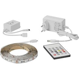 Nordlux LED Stripe Ledstrip, Einstellbares Licht in Weiß und Farbe, geeignet für Feuchträume (IP65), weiß