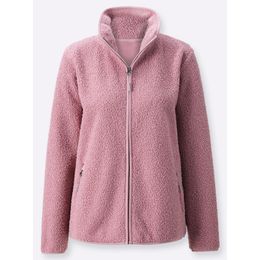 WITT Damen Fleecejacke mit Rei&szlig;verschluss-Taschen, mauve, Gr&ouml;&szlig;e 38