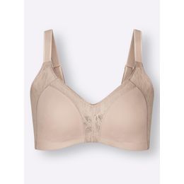 Naturana Damen Minimizer-BH ohne B&uuml;gel mit Spitze, elfenbein, Gr&ouml;&szlig;e 105B