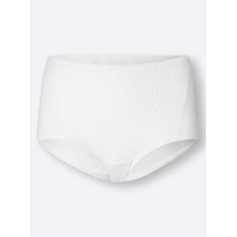w&auml;schepur w&auml;schepur Damen Formslip mit Ornament-Spitze, wei&szlig;, Gr&ouml;&szlig;e 48