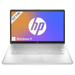 HP 17-cn2356ng, Notebook, mit 17,3 Zoll Display, Intel® Core™ i5,i5-1235U Prozessor, 16 GB RAM, 512 SSD, Iris® Xe, Silber, Windows 11 Home (64 Bit)