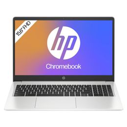 HP 15a-na0312ng, Chromebook, mit 15,6 Zoll Display, Intel® Celeron®,N4500 Prozessor, 4 GB RAM, 128 eMMC, UHD Graphics, Silber, Google Chrome OS