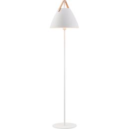 Stehlampe design for the people "Strap" Lampen Gr. 1 flammig, Ø 36 cm Höhe: 154 cm, braun (weiß, braun) Standleuchten