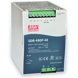 Mean Well Schaltnetzteil SDR-480-48, 48 V-/10 A