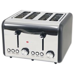 Alpina Toaster, 1500 W, 4 Scheibentoaster, silber
