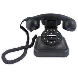 PROFOON Telefon Graham, Retro-Sytle, schnurgebunden, schwarz