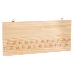 buttinette Adventskalenderboard aus Holz mit 24 Haken, 45 x 20 cm