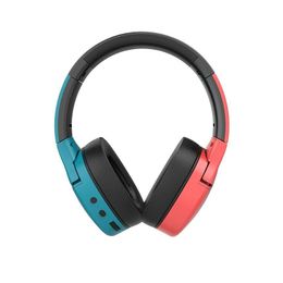 SADES Partner SA-204 Gaming-Headset (Mikrofon abnehmbar, kabellos, Stereo, Over Ear, Bluetooth 5.0, Nintendo-Style), blau|rot