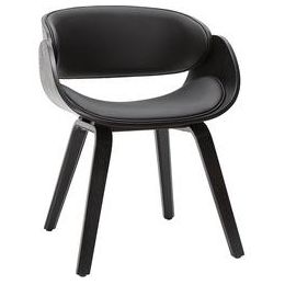 Miliboo Design-Stuhl in Schwarz BENT