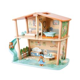 HAPE Urwald-Puppenhaus TIGER 44-teilig in bunt