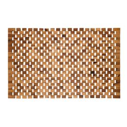 Pana®eco Badematte Holz • Fußmatte 100% Akazienholz • Badvorleger Holz rutschfest • Holzmatte aus Echtholz • Badteppich Holz • Saunamatte • Holzvorleger • 1er und 2er Packs • verschiedene Größen