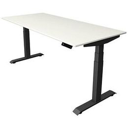 Kerkmann Move 4 elektrisch höhenverstellbarer Schreibtisch weiß rechteckig, T-Fuß-Gestell grau 180,0 x 80,0 cm
