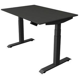 Kerkmann Move 4 elektrisch höhenverstellbarer Schreibtisch anthrazit rechteckig, T-Fuß-Gestell grau 120,0 x 80,0 cm