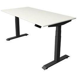 Kerkmann Move 4 elektrisch höhenverstellbarer Schreibtisch weiß rechteckig, T-Fuß-Gestell grau 160,0 x 80,0 cm