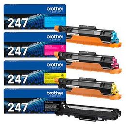 Brother TN-247BK/C/M/Y schwarz, cyan, magenta, gelb Toner, 4er-Set