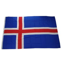 Flagge Island 90 x 150 cm Fahne mit 2 Ösen 100g/m² Stoffgewicht Iceland Fahne Weltmeisterschaft